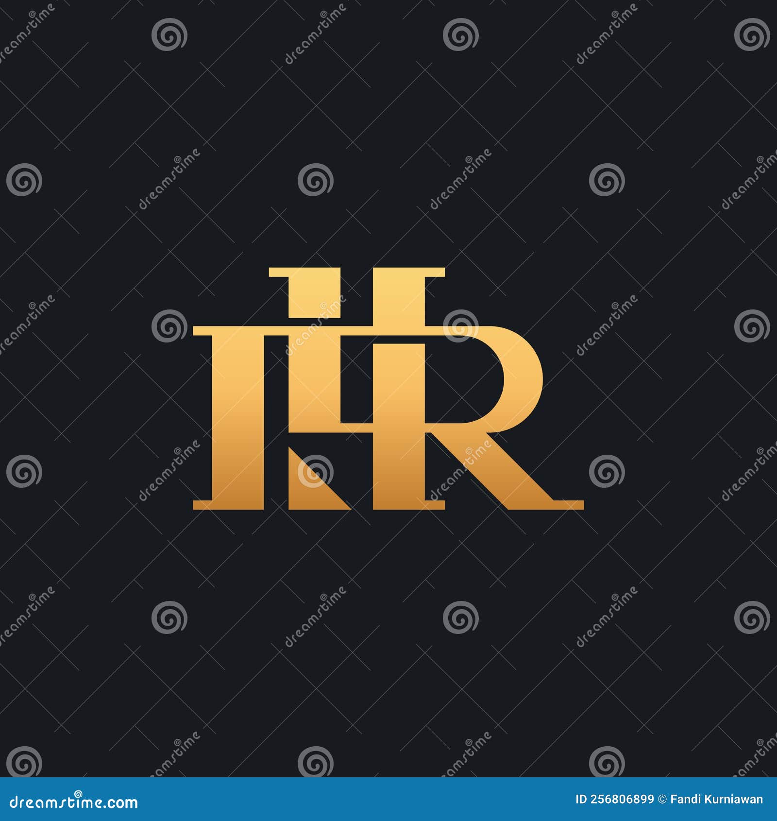 Initial HR RH H R Monogram Logo Template. Initial Based Letter Icon ...
