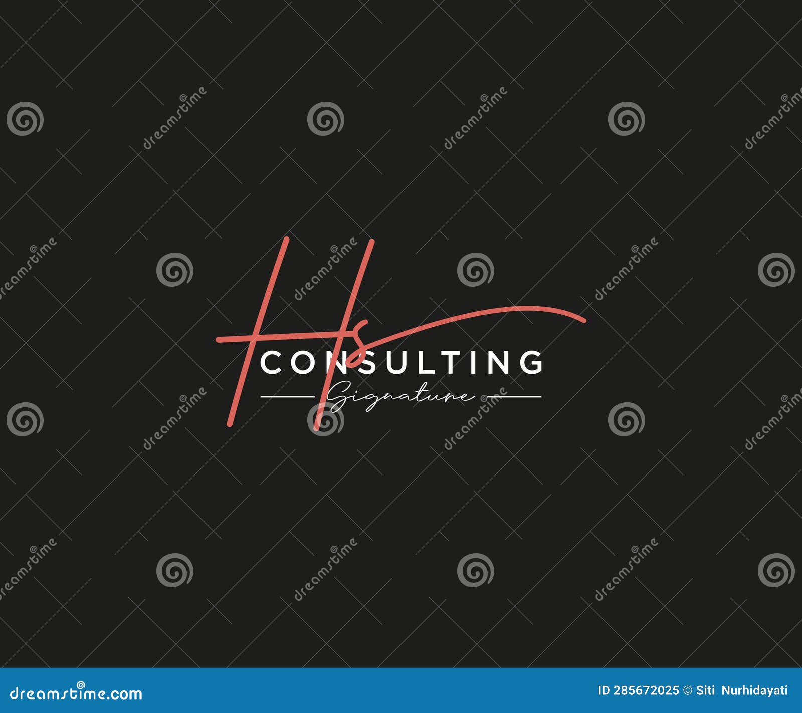 Initial HS Signature Logo Collection Template Vector. Hand Drawn ...