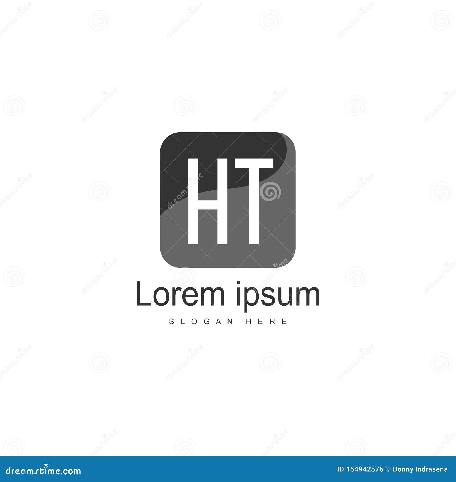 Initial HT Logo Template with Modern Frame. Minimalist HT Letter Logo ...
