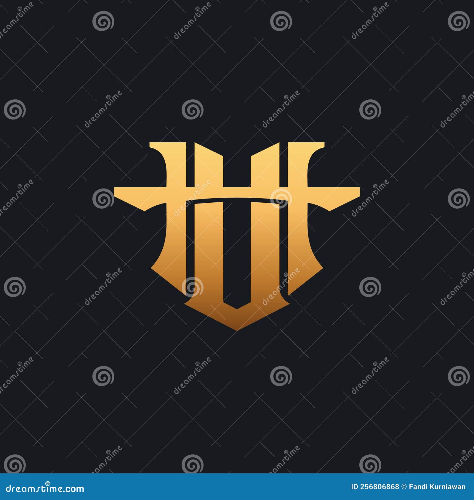 Initial HU UH H U Monogram Logo Template. Initial Based Letter Icon ...