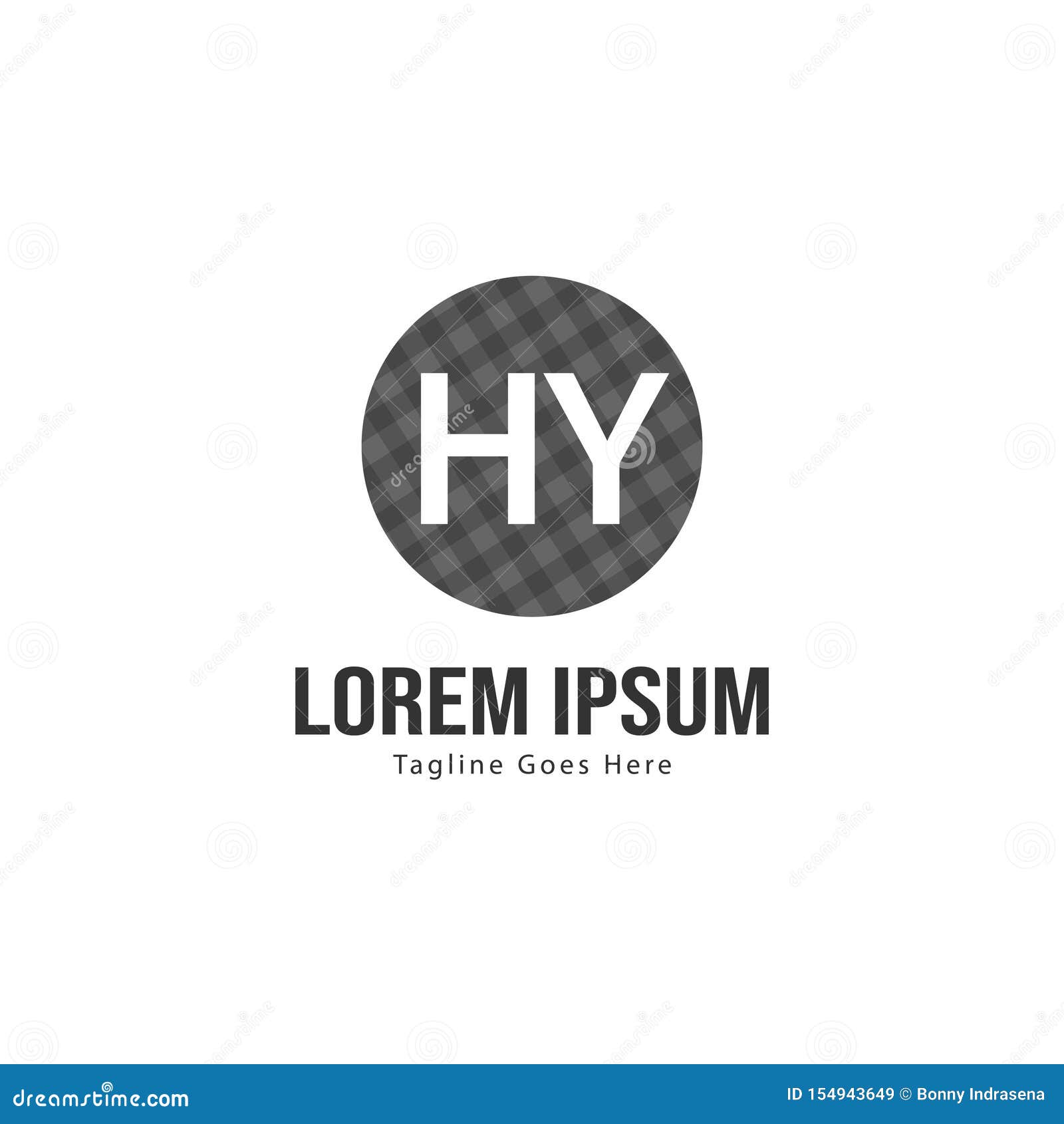 Initial HY Logo Template with Modern Frame. Minimalist HY Letter Logo ...