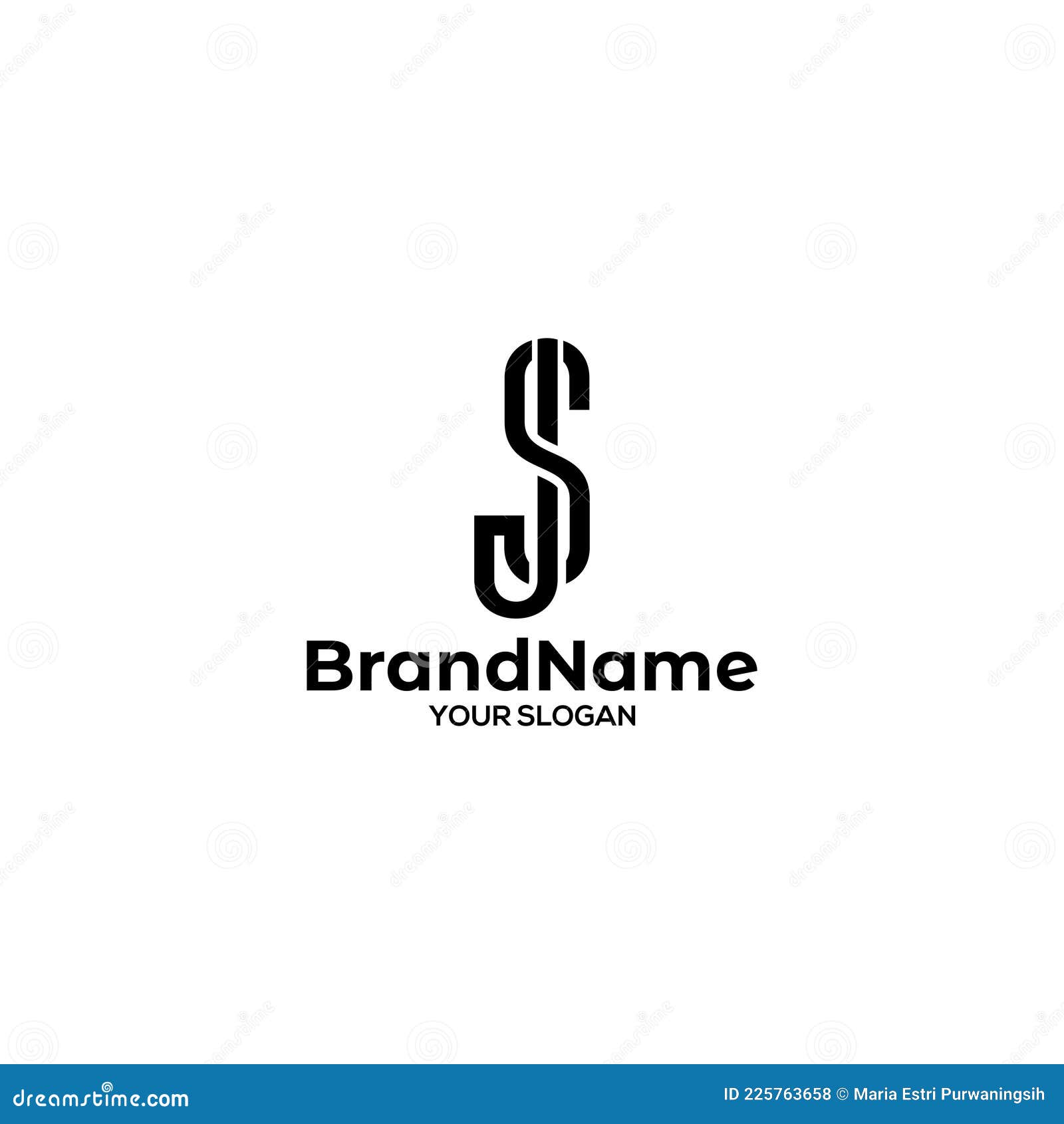 Initial J and S Logo Design Vector Stock Vector - Illustration of icon ...