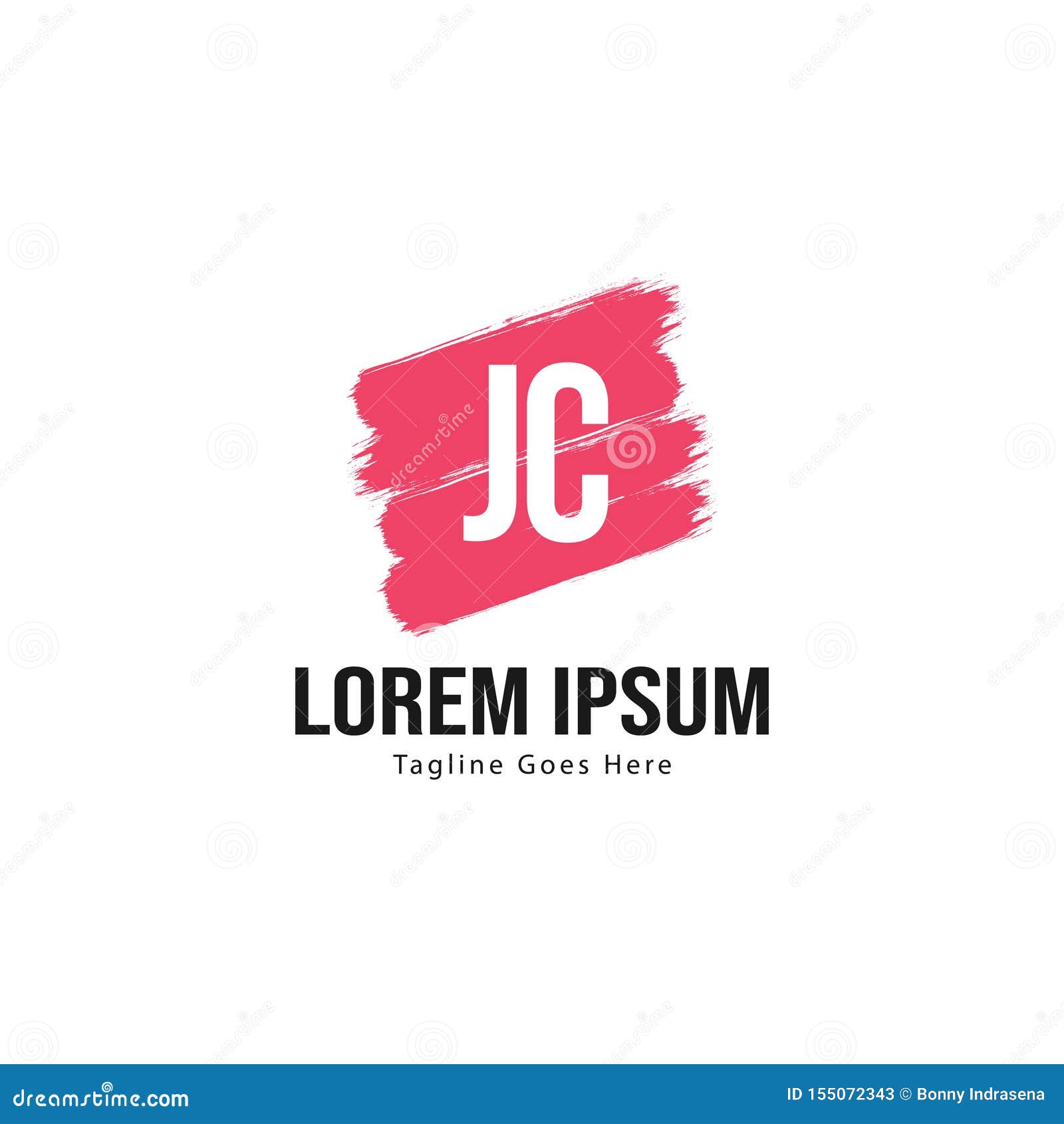 Initial JC Logo Template with Modern Frame. Minimalist JC Letter Logo ...