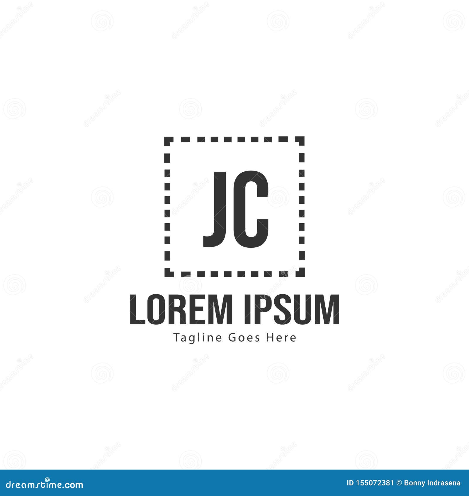 Initial JC Logo Template with Modern Frame. Minimalist JC Letter Logo ...