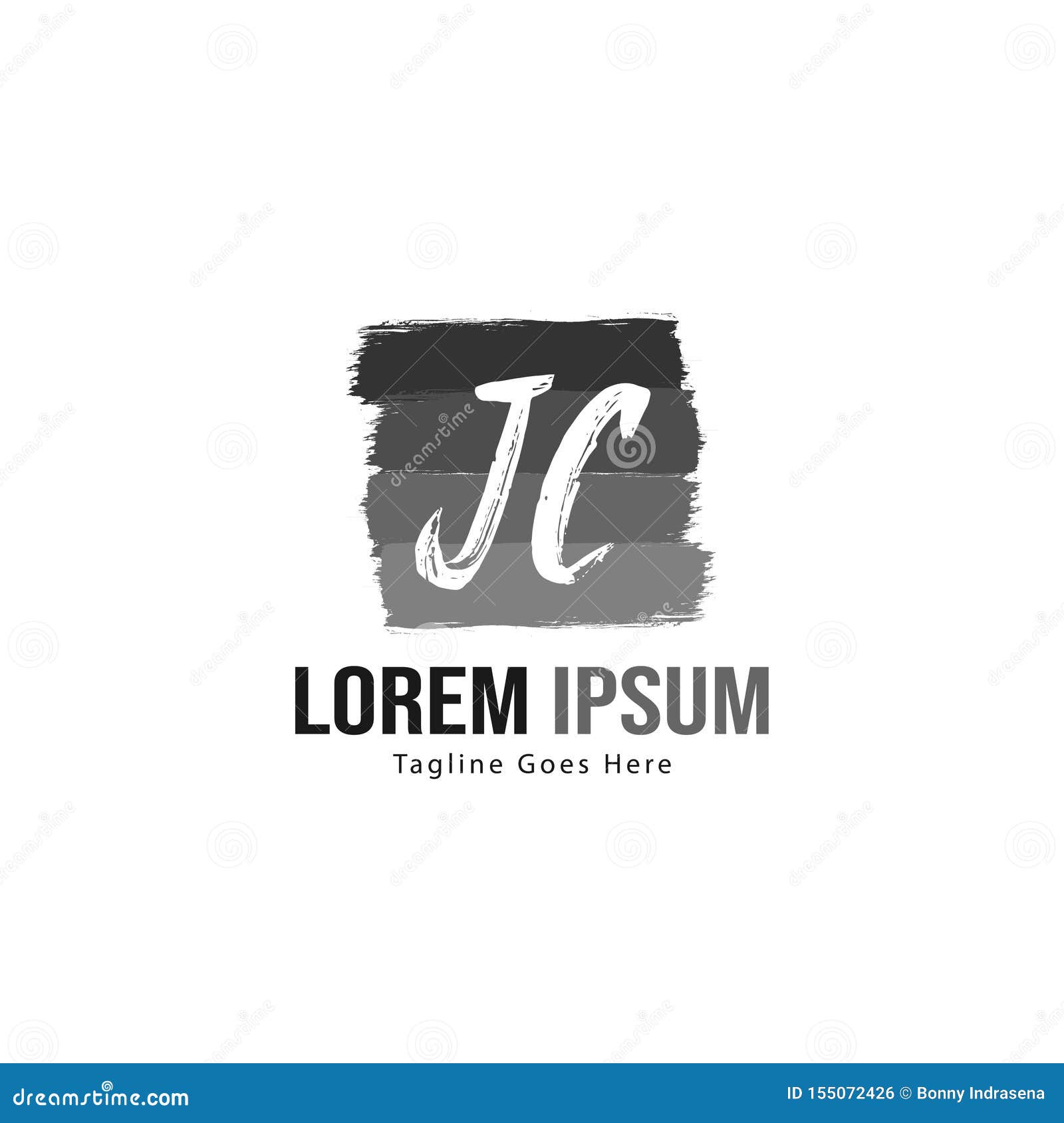 Initial JC Logo Template with Modern Frame. Minimalist JC Letter Logo ...