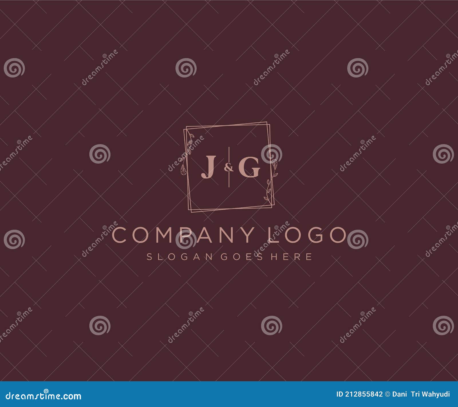 Initial JG Letters Decorative Luxury Wedding Logo Stock Vector ...