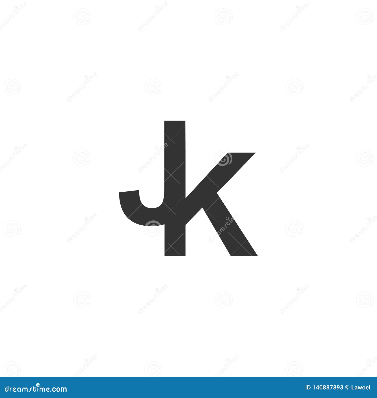 Initial Jk Logo Designs Inspirations Stock Vector - Illustration of ...
