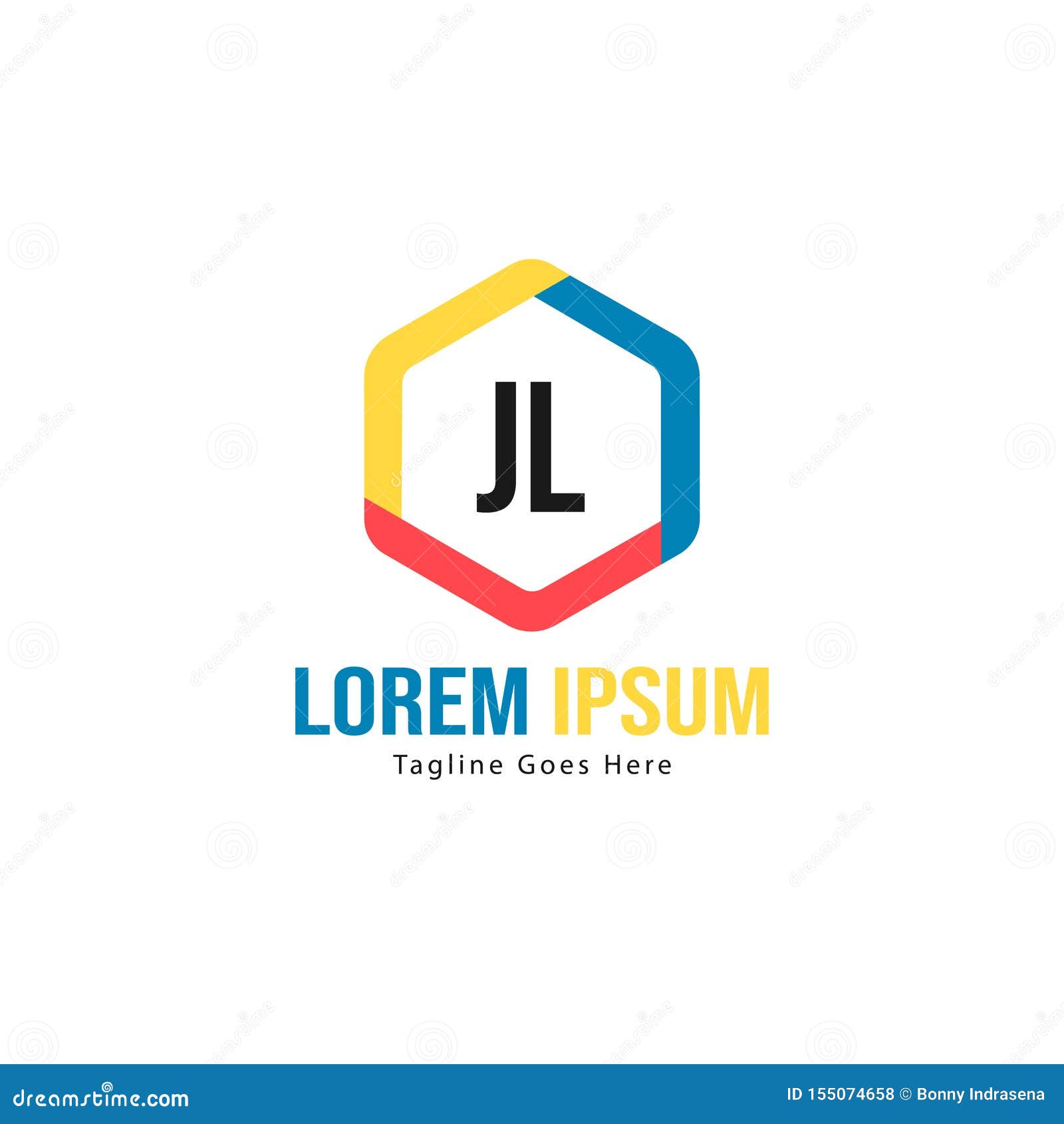 Initial JL Logo Template with Modern Frame. Minimalist JL Letter Logo ...
