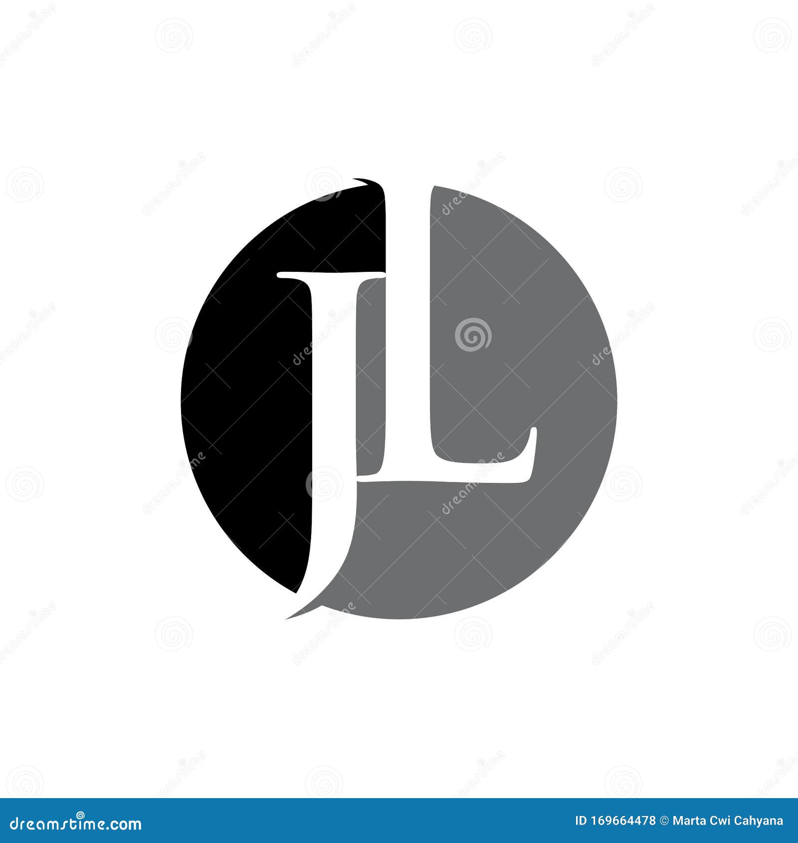 Initial JL logo vector stock vector. Illustration of elements - 169664478