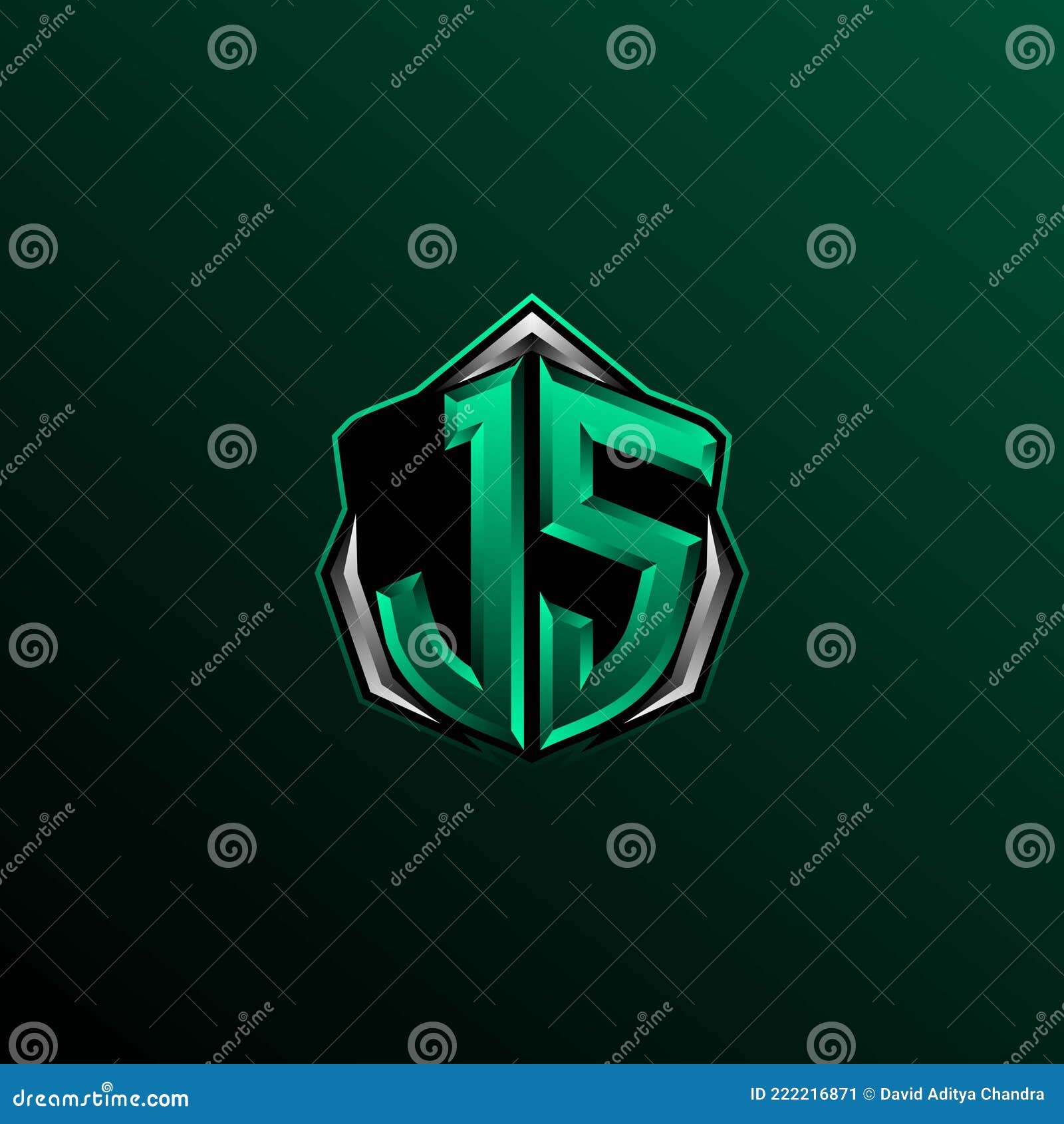 Initial Js Logo Design Initial Js Logo Design With Circle Style Logo For Game Esport