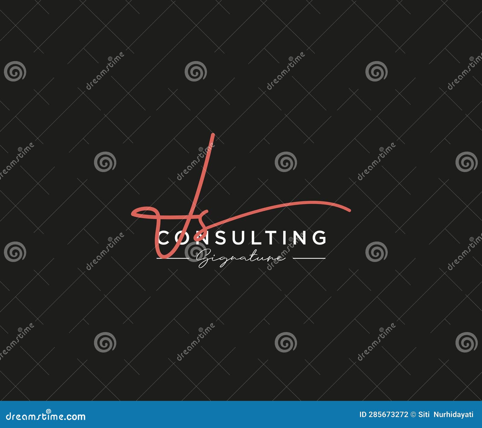 Initial JS Signature Logo Collection Template Vector. Hand Drawn ...
