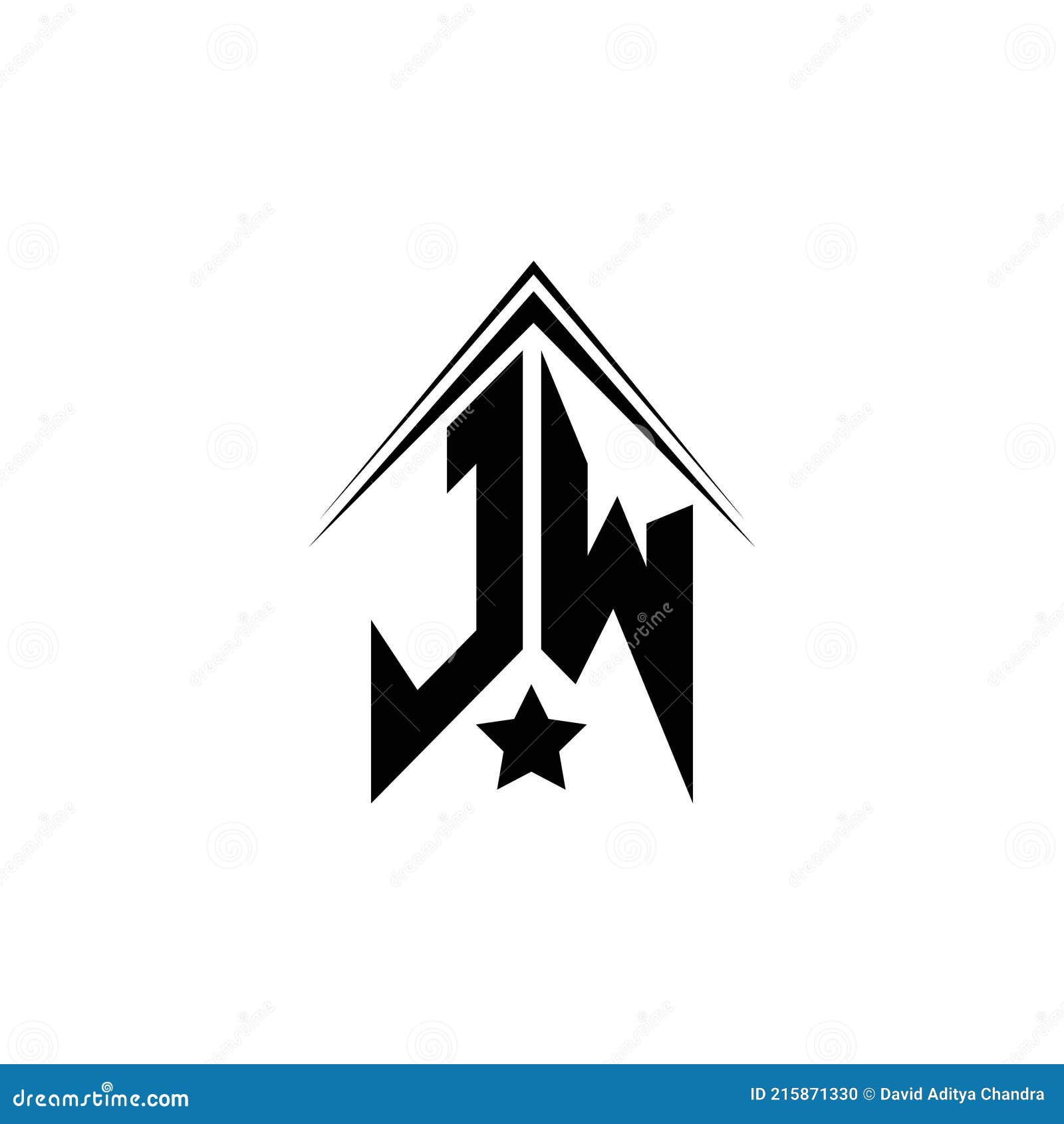 Initial JW Logo Design With Shape Style, Logo Business Branding Vector ...