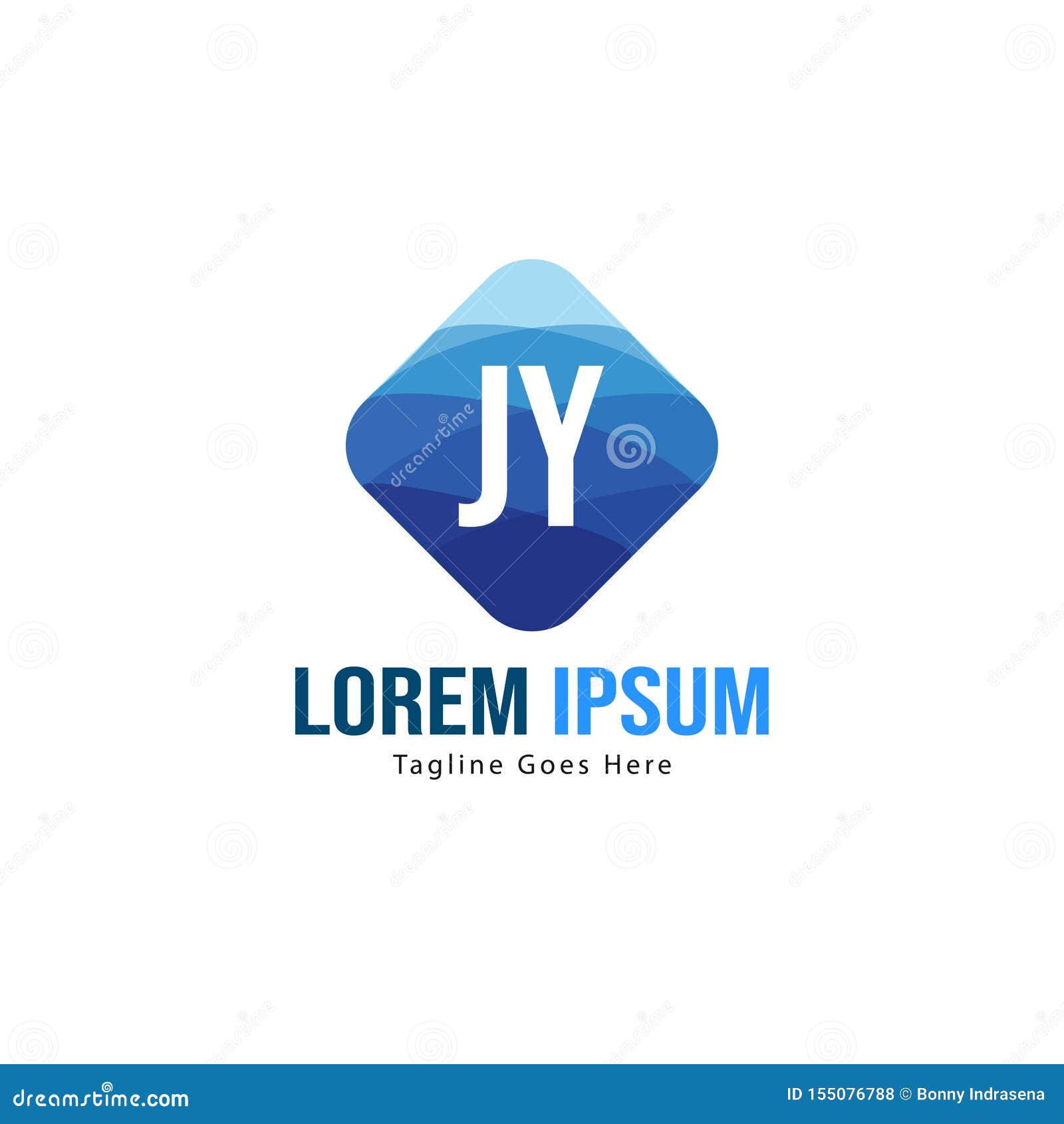 Initial JY Logo Template with Modern Frame. Minimalist JY Letter Logo ...