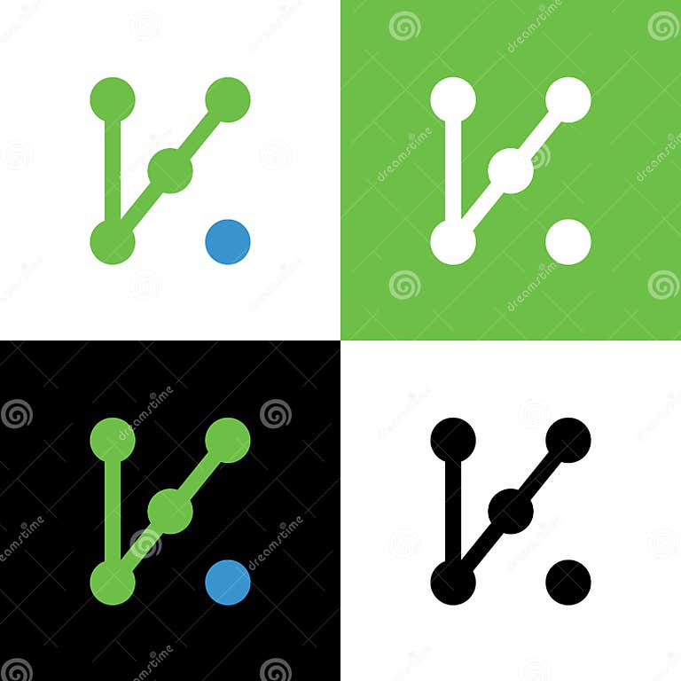 Initial K Tech Logo Design Template, Digital Technology Logo Vector ...