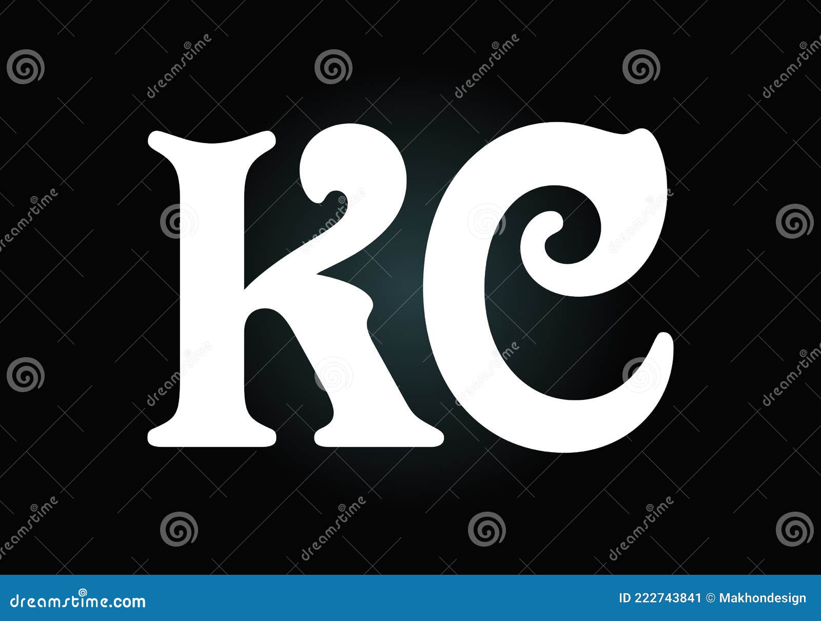 Initial KC Letter Logo with Creative Modern Business Typography Vector ...