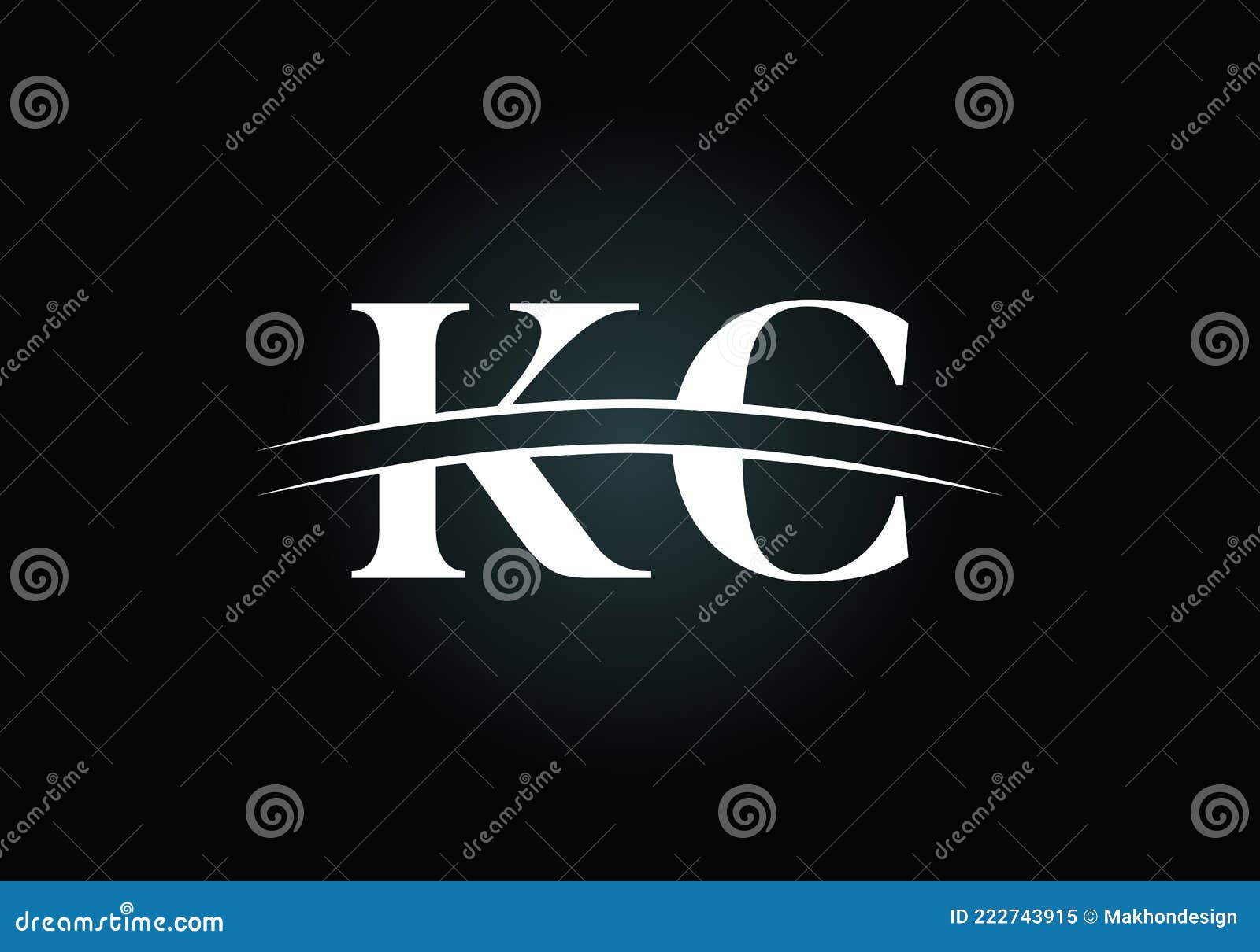 Initial KC Letter Logo with Creative Modern Business Typography Vector ...