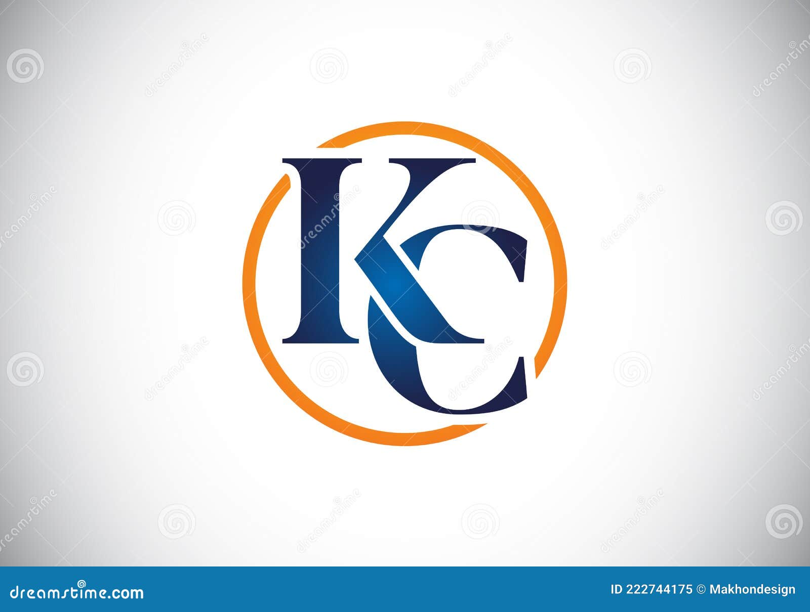 Initial KC Letter Logo with Creative Modern Business Typography Vector ...