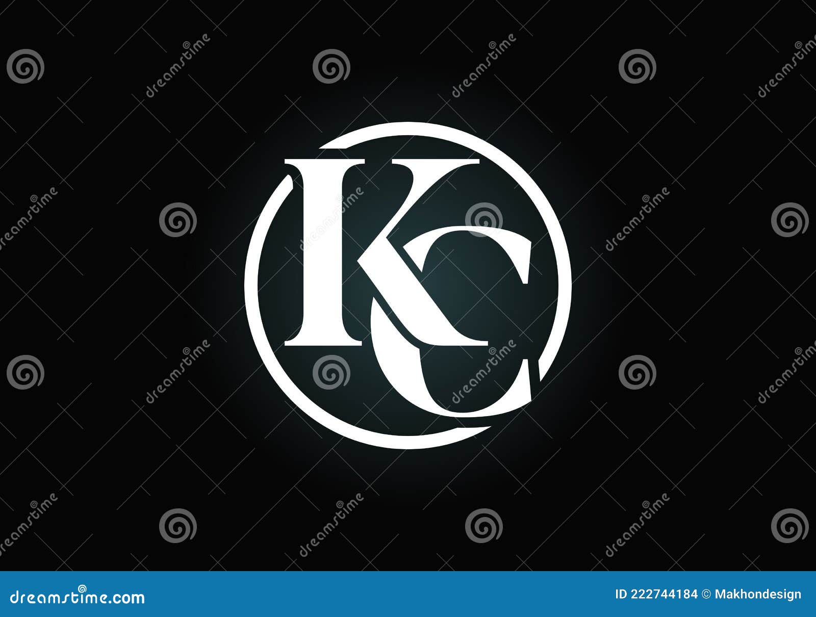 Initial KC Letter Logo with Creative Modern Business Typography Vector ...