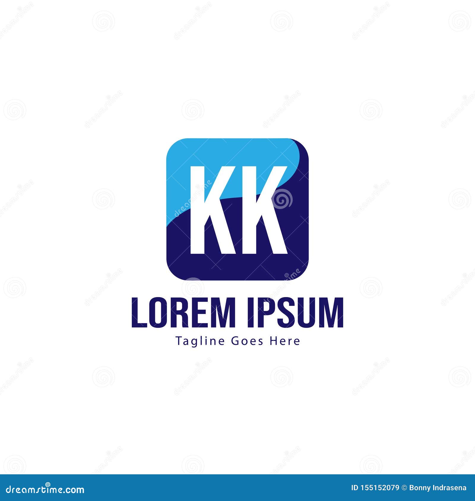 Initial KK Logo Template with Modern Frame. Minimalist KK Letter Logo ...