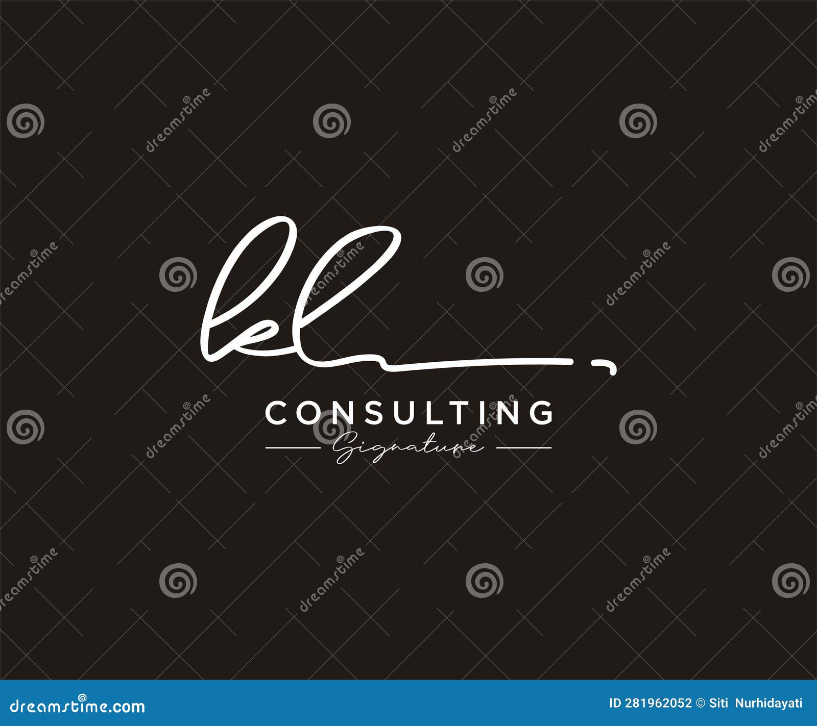 Initial KL Signature Logo Collection Template Vector. Hand Drawn ...