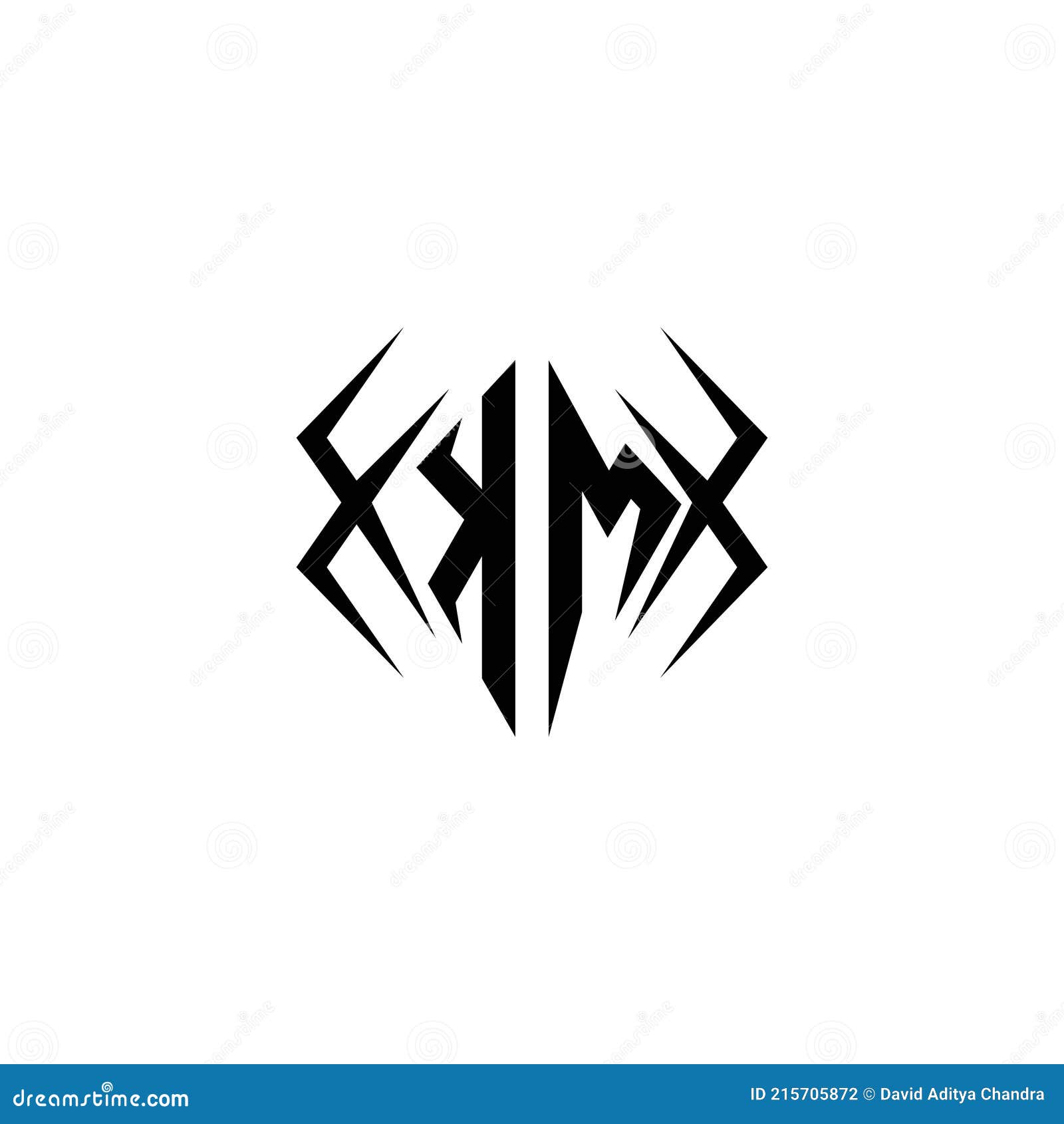 Initial KM Logo Design with Cool Style, Logo Business Branding Stock ...