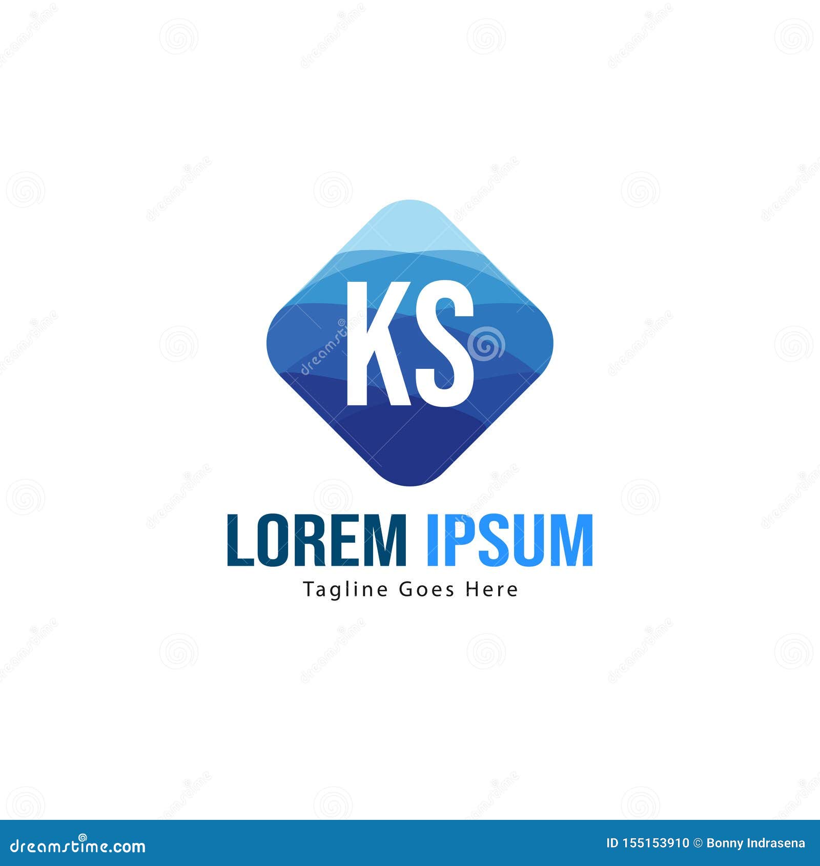 Initial KS Logo Template with Modern Frame. Minimalist KS Letter Logo ...