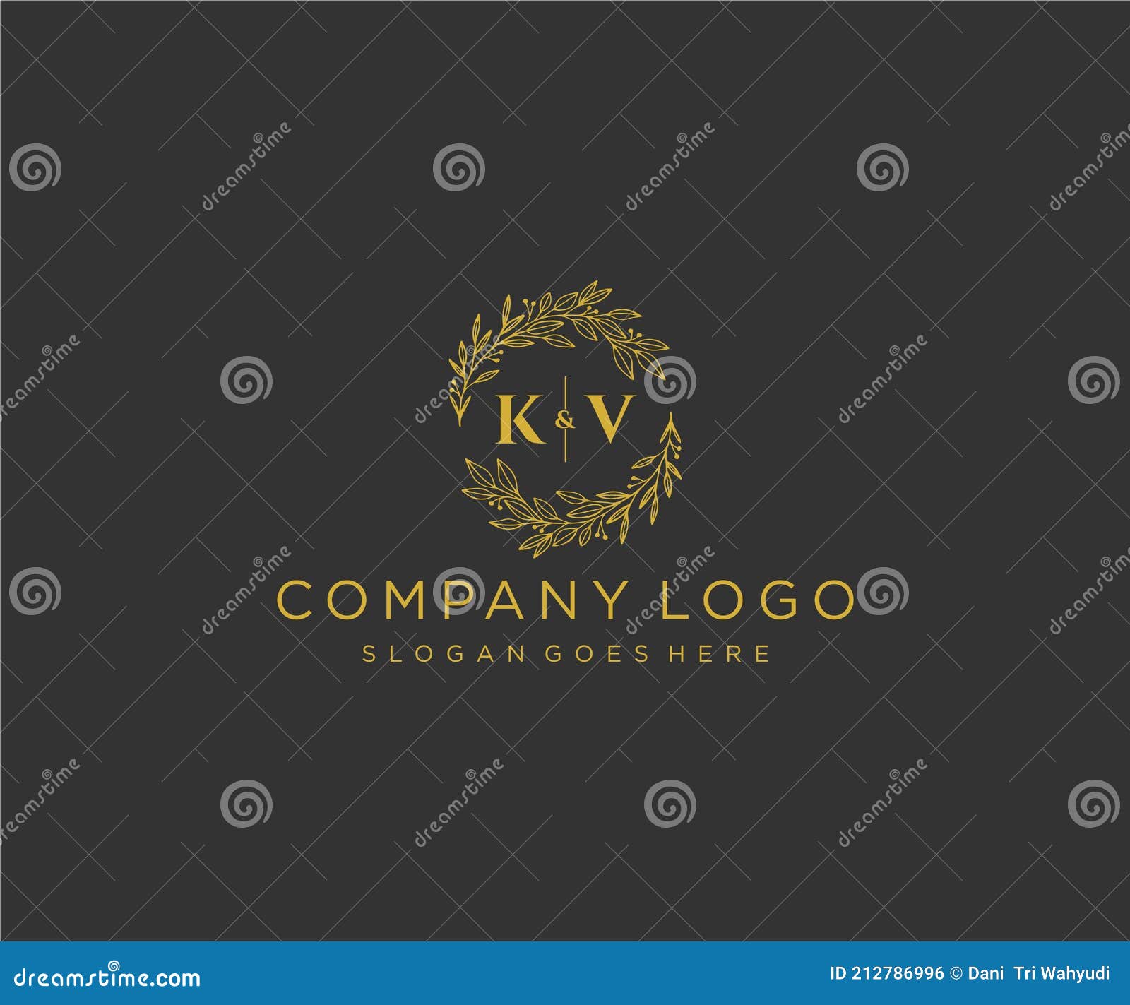 Initial KV Letters Floral Frames. Monogram Wedding, Wedding Invitation ...