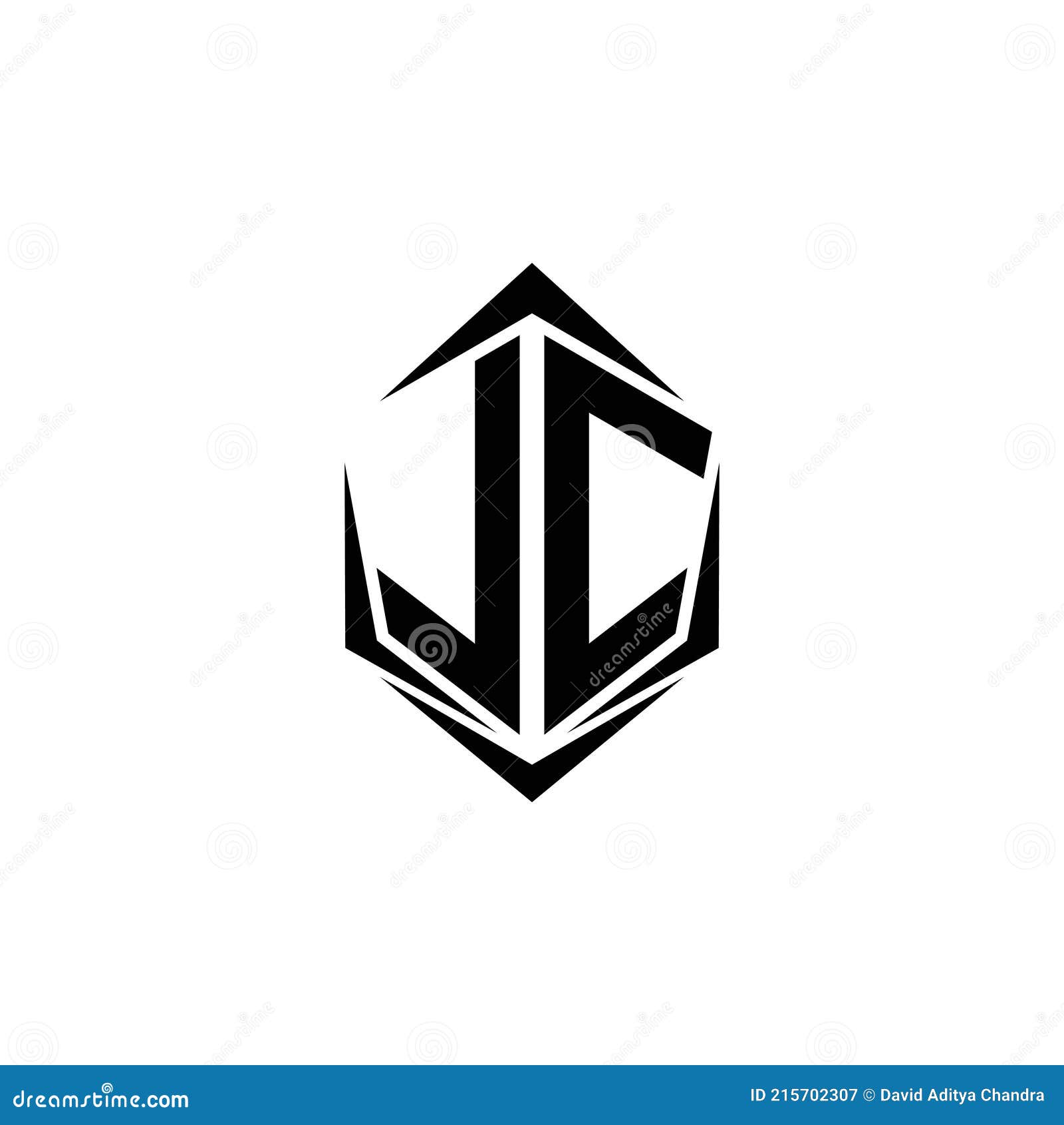 Initial LC Logo Design with Shield Style, Logo Business Branding Stock ...