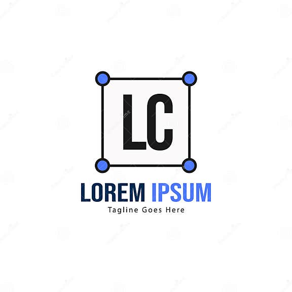 Initial LC Logo Template with Modern Frame. Minimalist LC Letter Logo ...