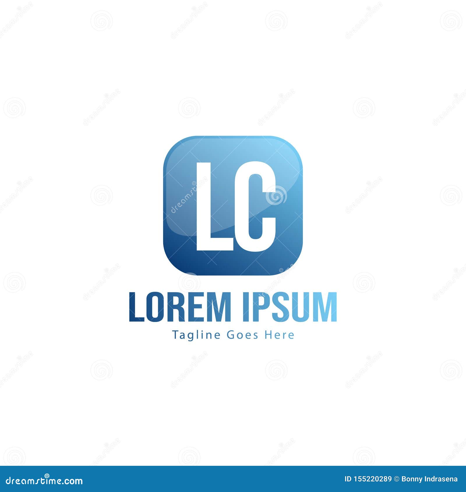 Initial LC Logo Template with Modern Frame. Minimalist LC Letter Logo ...