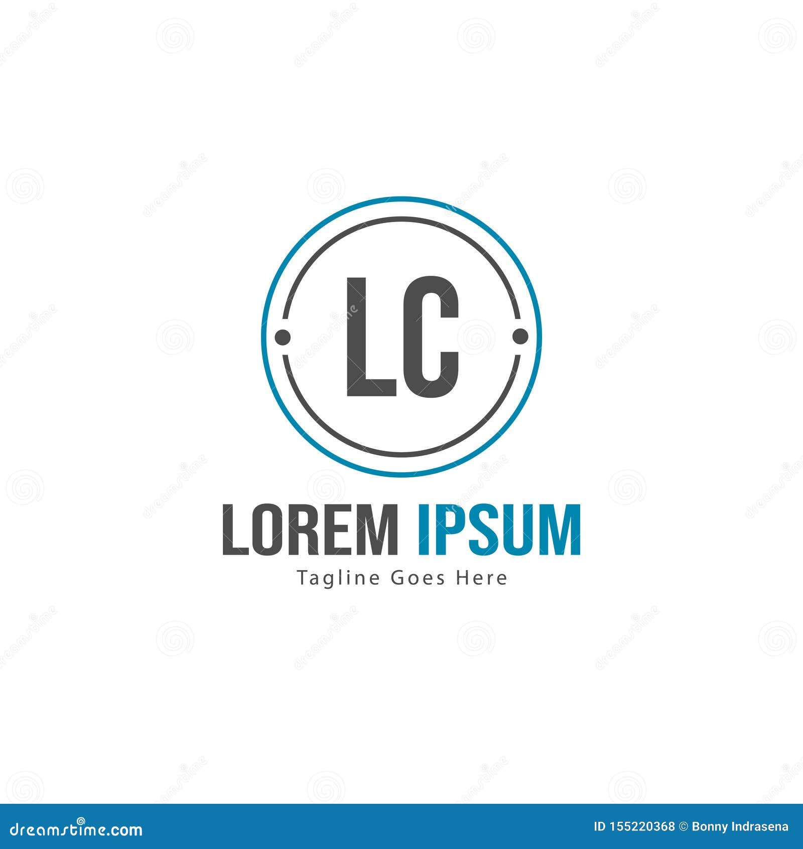 Initial LC Logo Template with Modern Frame. Minimalist LC Letter Logo ...