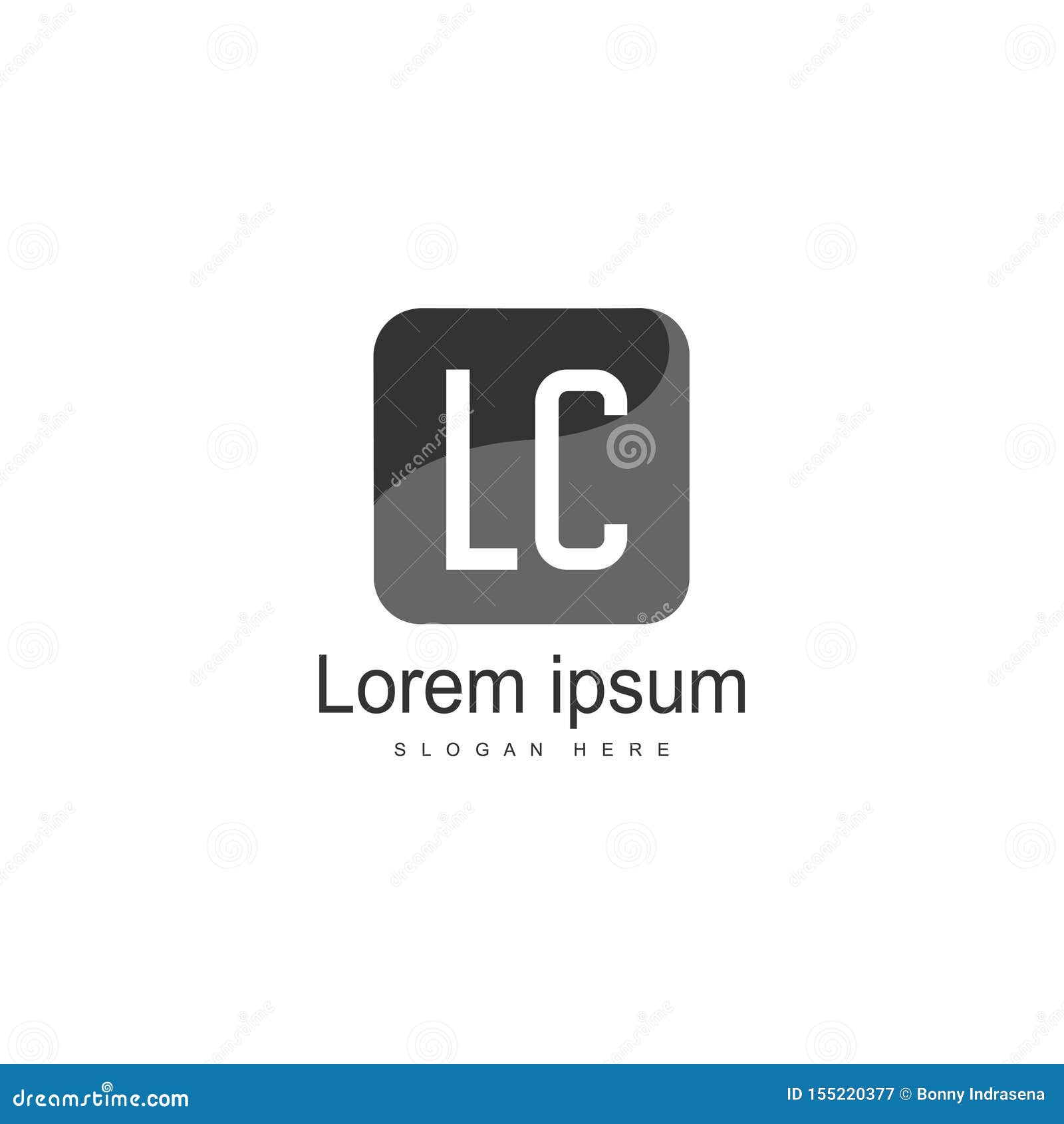 Initial LC Logo Template with Modern Frame. Minimalist LC Letter Logo ...