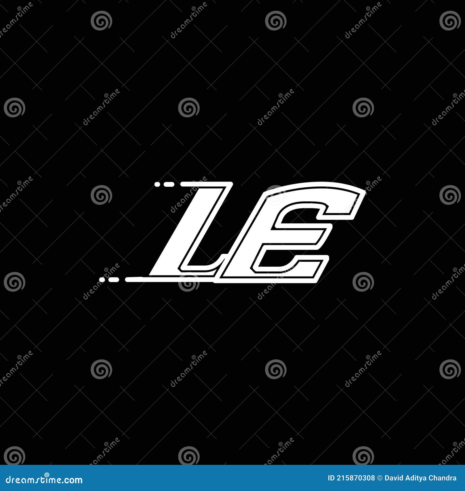 Initial LE Logo Design With Shape Style, Logo Business Branding Vector ...