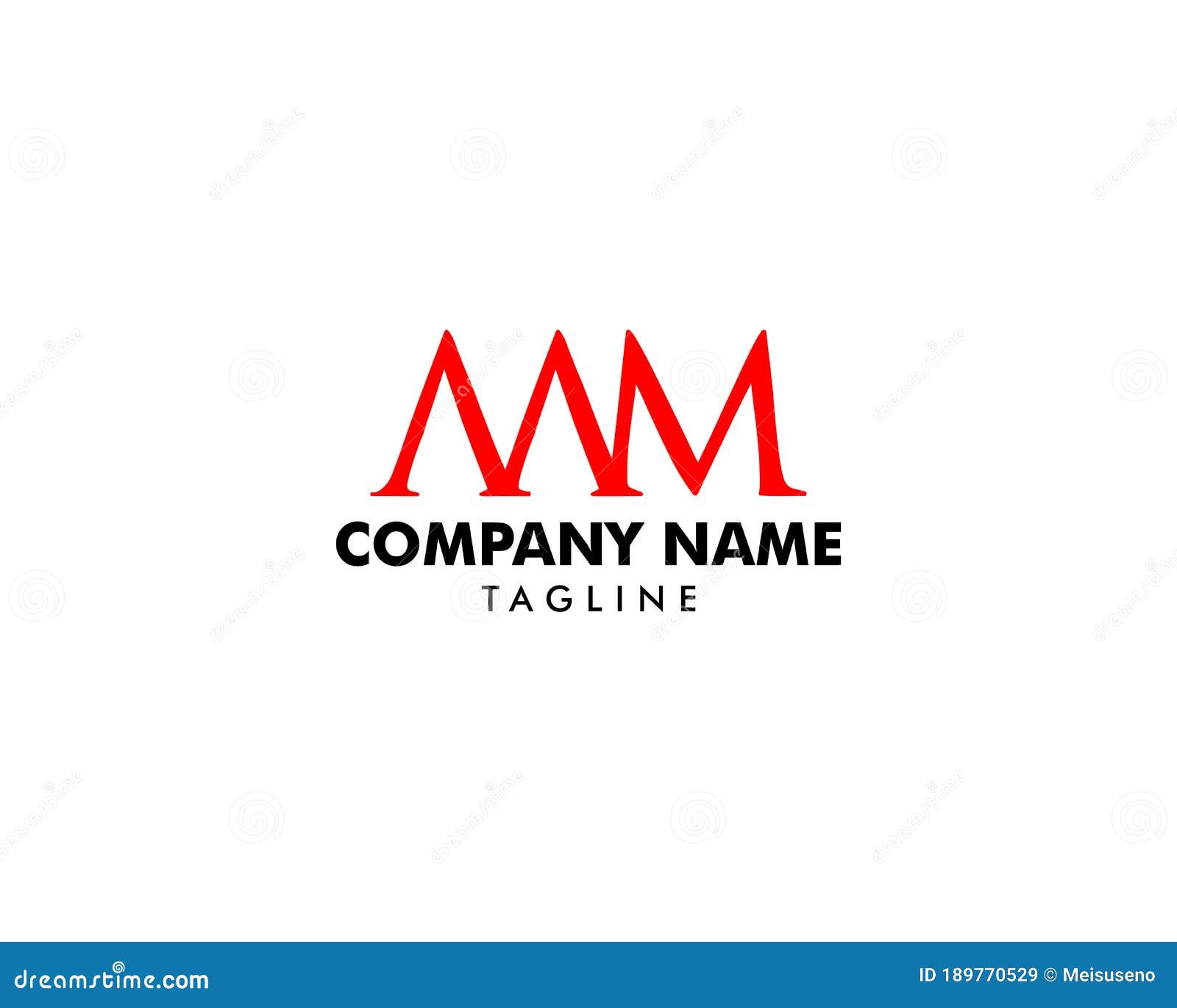 Initial Letter AAM Logo Template Design Cartoon Vector | CartoonDealer ...