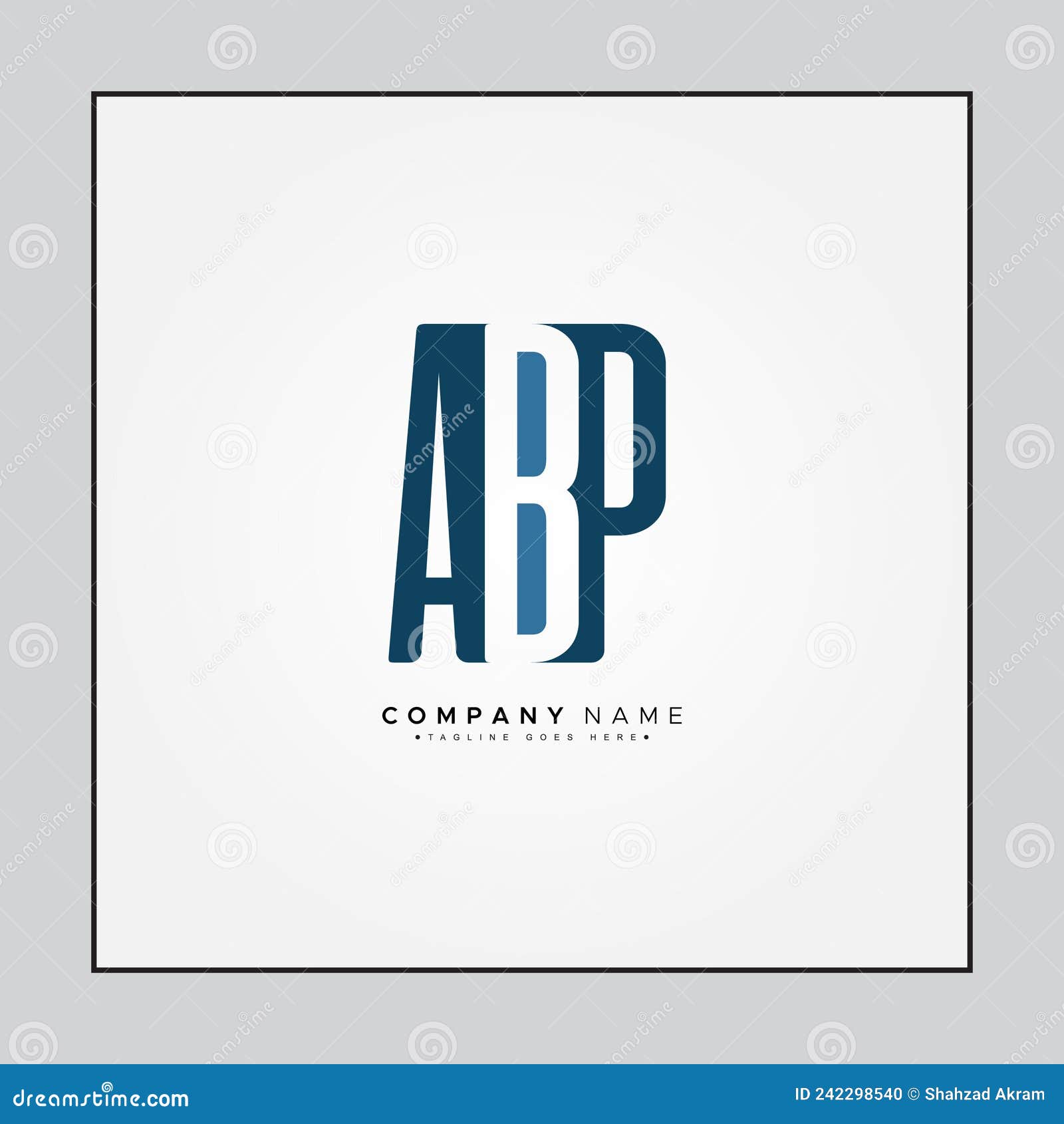 Initial Letter ABP Logo - Simple Business Logo for Alphabet a, B and P ...
