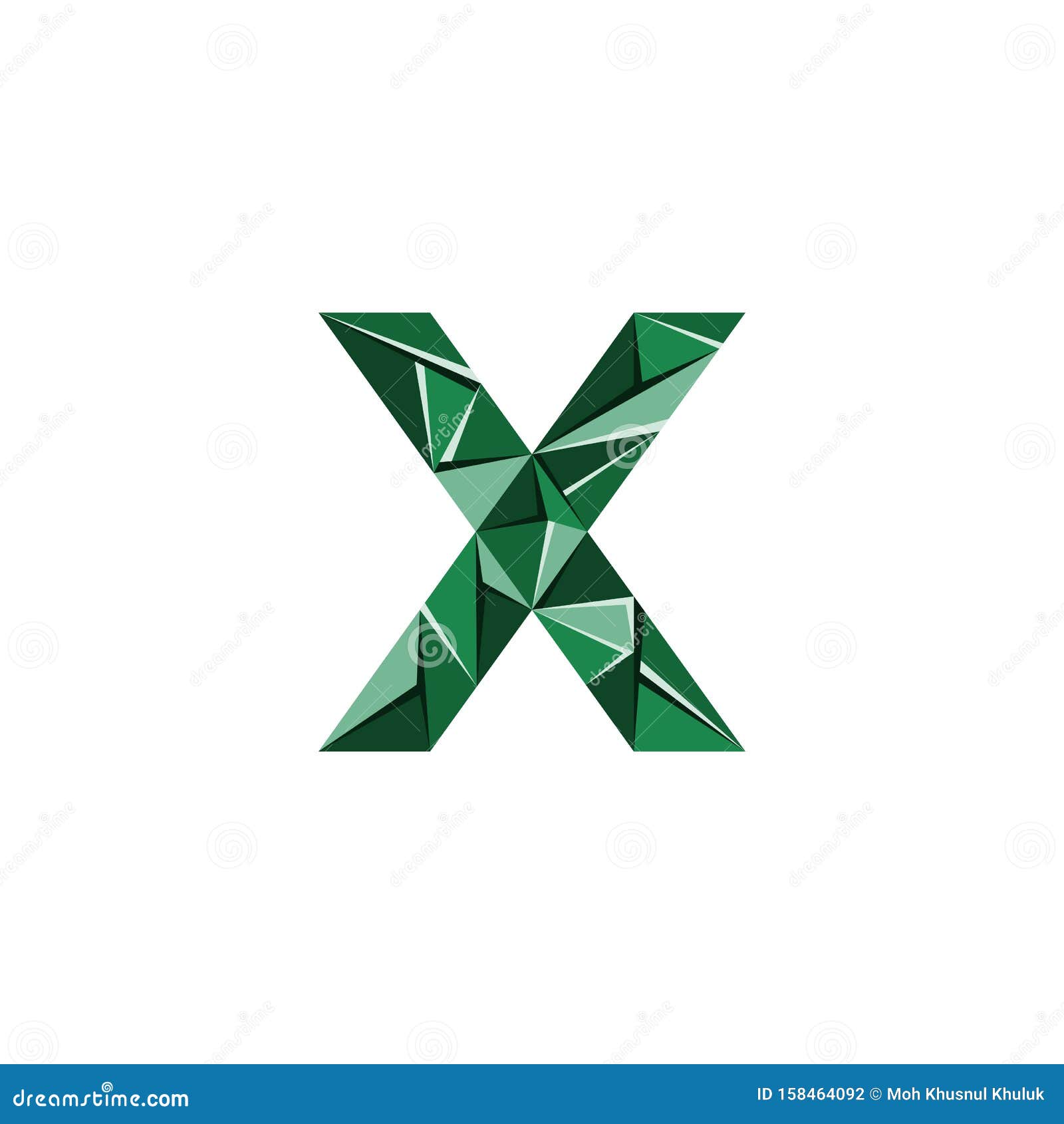 Initial Letter X Abstract Triangle Logo Vector Stock Vector ...