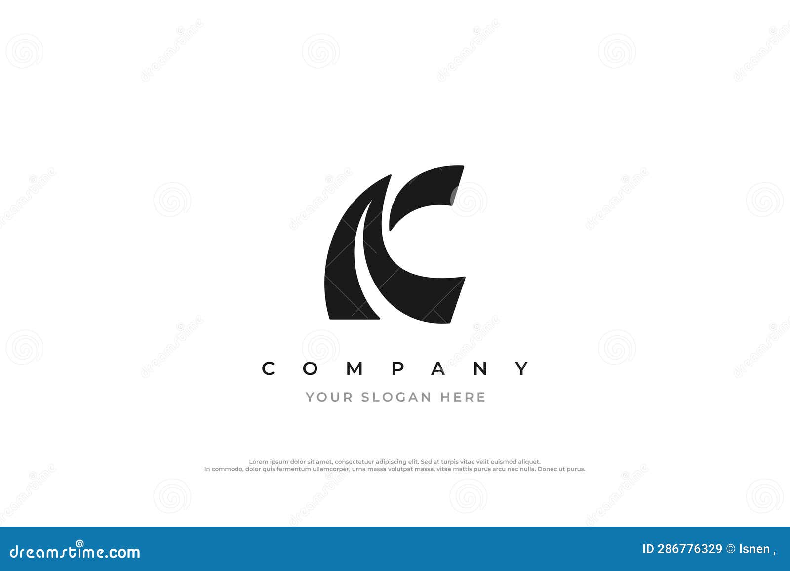 Letter AC Monogram Logo Design Stock Vector - Illustration of abstract ...