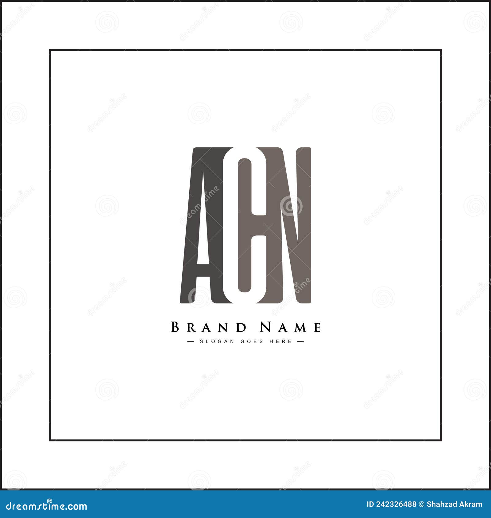 Initial Letter ACN Logo - Simple Business Logo for Alphabet a, C and N ...