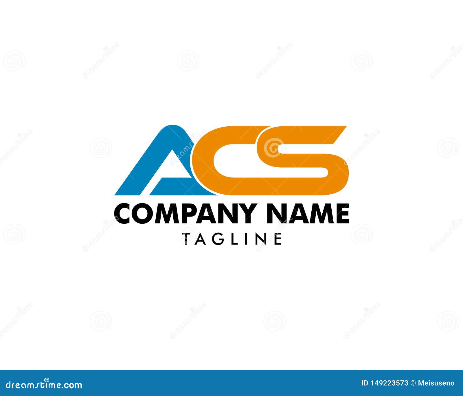 Initial Letter ACS Design Logo Stock Vector - Illustration of template ...