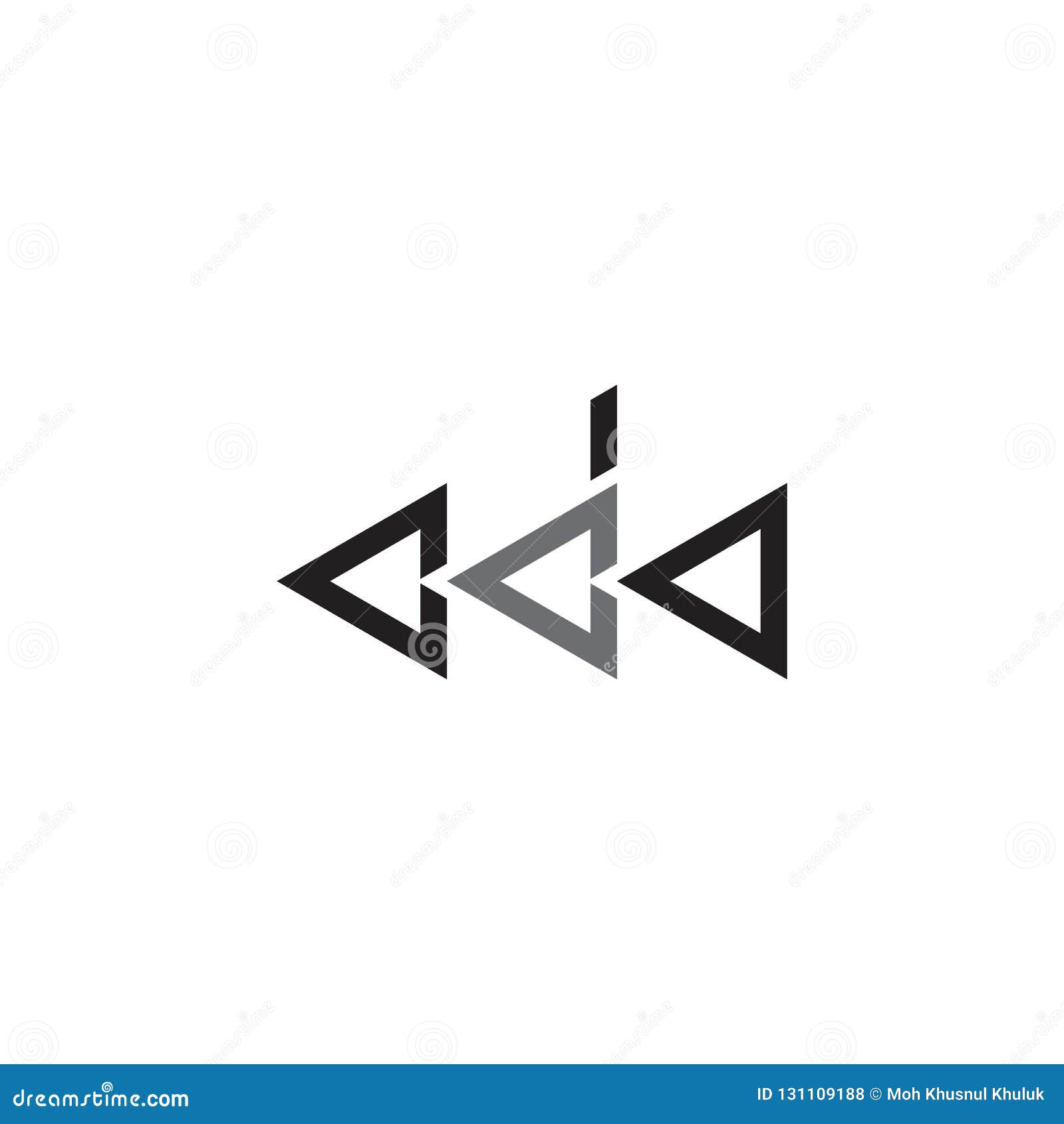 Initial Letter Ada Triangle Logo Vector Stock Vector - Illustration of ...