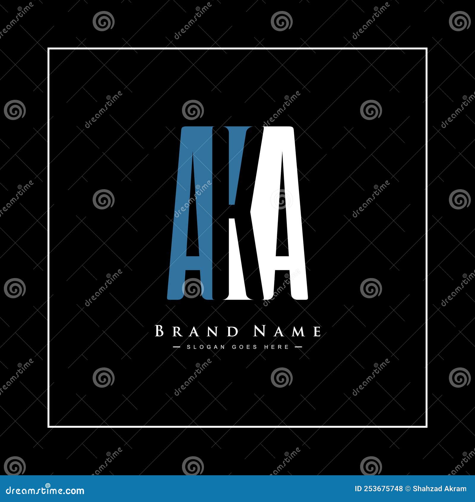 Initial Letter AKA Logo - Simple Business Logo for Alphabet a, K and a ...