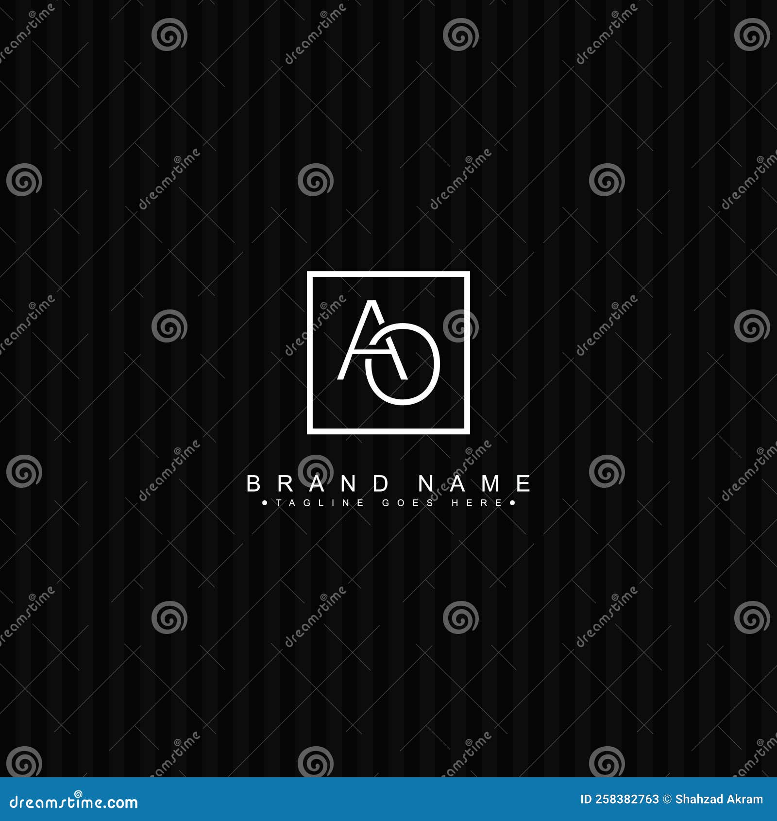 Initial Letter AO Logo - Simple Alphabet Logo Stock Vector ...