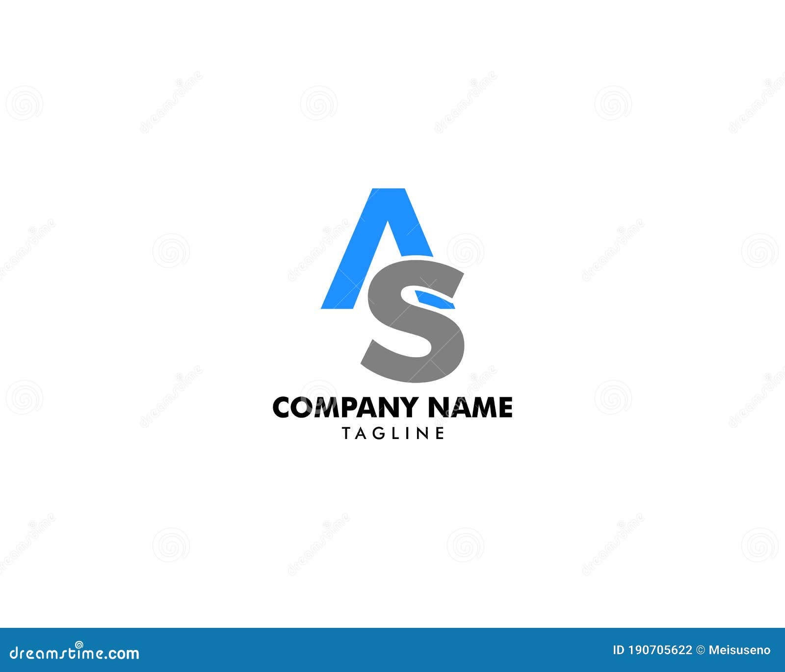 Initial Letter AS Logo Template Design Stock Vector - Illustration of ...