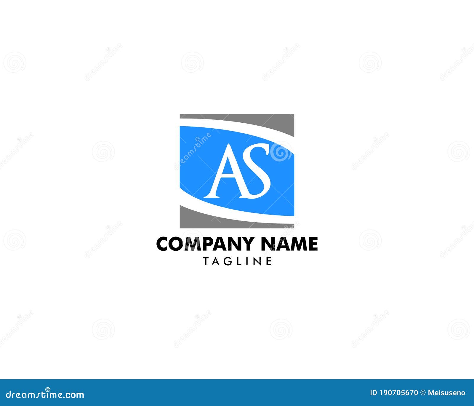Initial Letter AS Logo Template Design Stock Vector - Illustration of ...