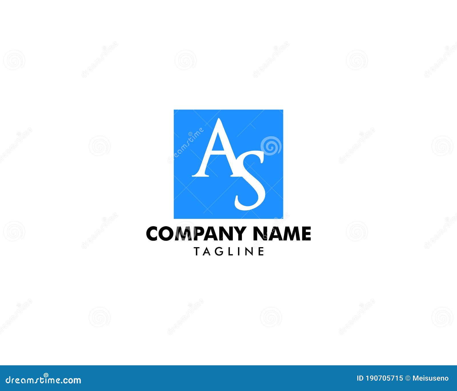 Initial Letter AS Logo Template Design Stock Vector - Illustration of ...