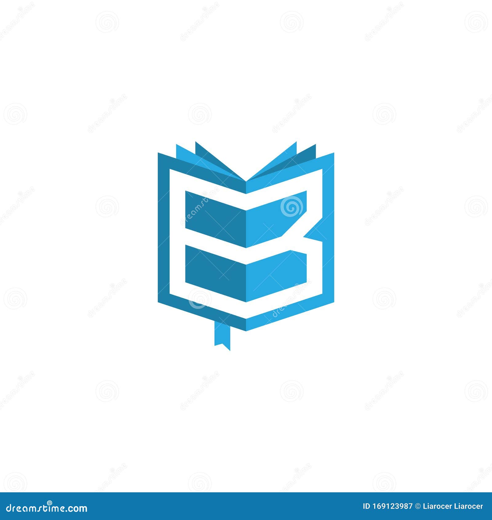Initial Letter B Book Logo Vector Stock Vector - Illustration of letter ...