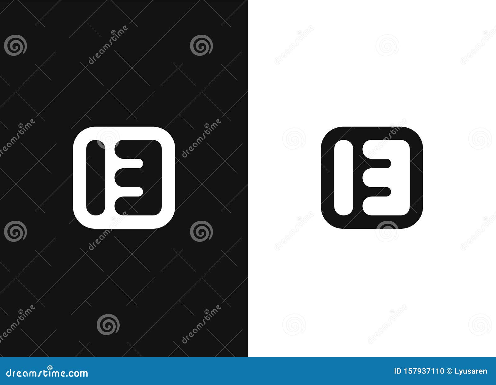 Stylized OO Monogram Logo Design With Overlapping Two Letters O, Loops ...