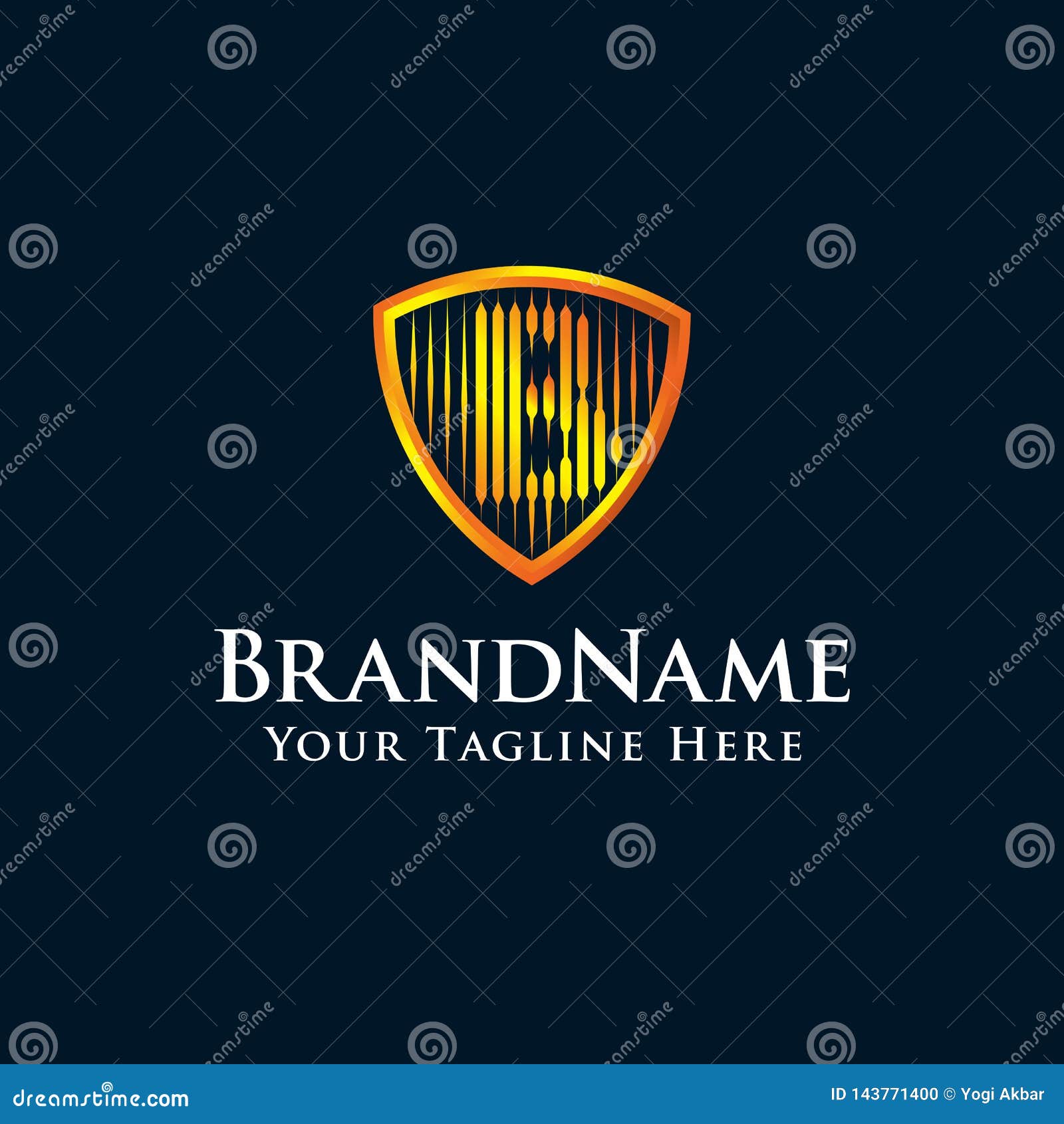 Initial Letter B Shield Logo with Gold Color Stock Vector ...