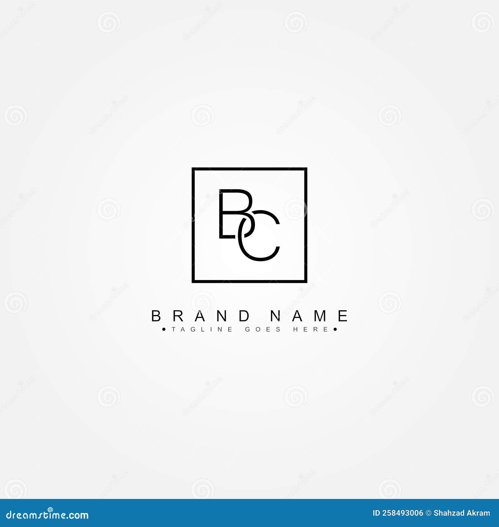 Initial Letter BC Logo - Minimal Monogram Logo Stock Vector ...