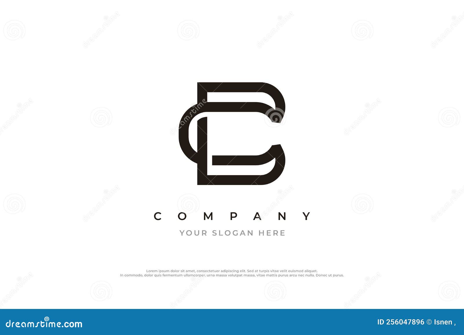 Initial Letter BC Monogram Logo Design Vector Template Stock Vector ...
